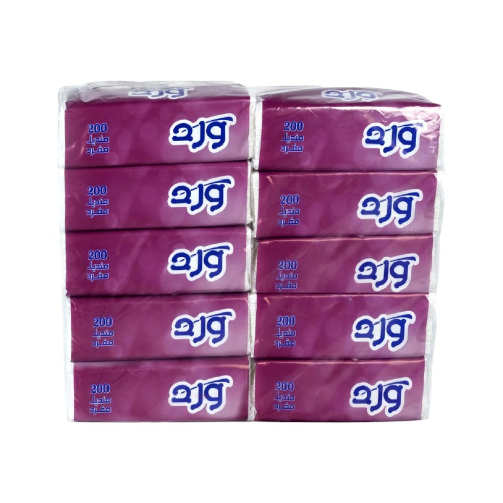 Rose tissues 200 single tissues 10 packs